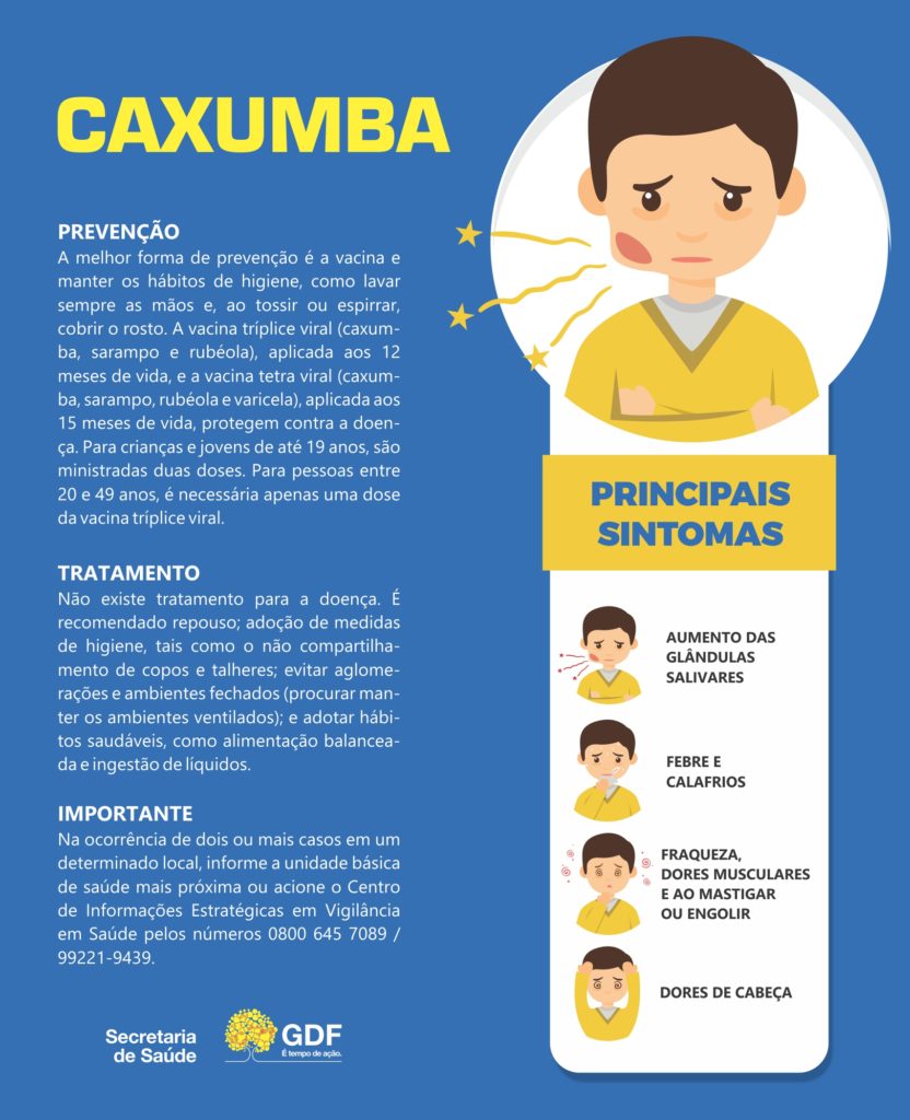 A melhor forma de prevenir caxumba é manter a caderneta de vacinação ...